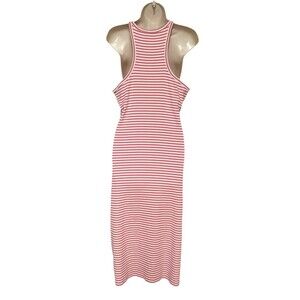 Sezane | Dresses | Sezane Elona Size Xl Striped Tank Dress Pink White ...